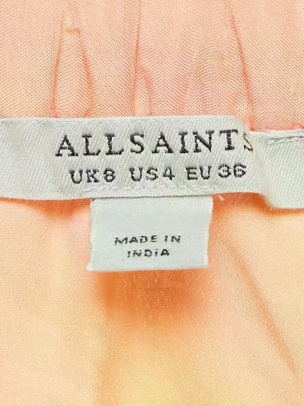 ALLSAINTS Tiered Ombre Skirt - Orange