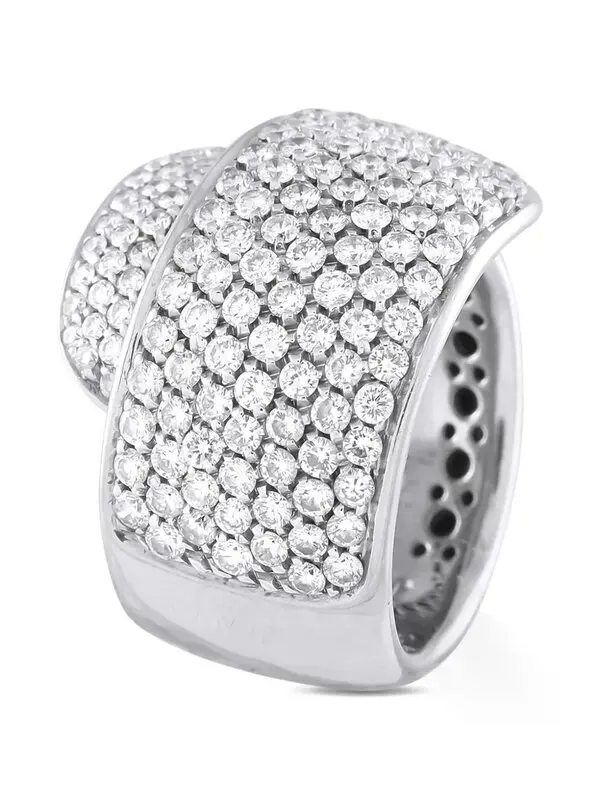 DAMIANI 18k White Gold And Diamond Ring - Silver