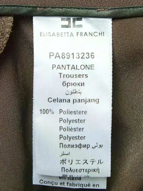 Elisabetta Franchi Belted Pocket Trousers