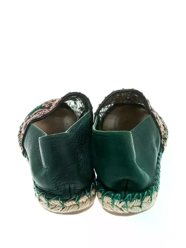 Valentino Garavani Leather Lace Espadrilles