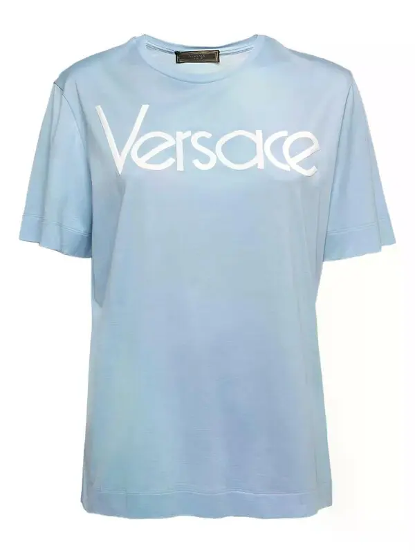 Versace Logo-detail T-shirt - Blue