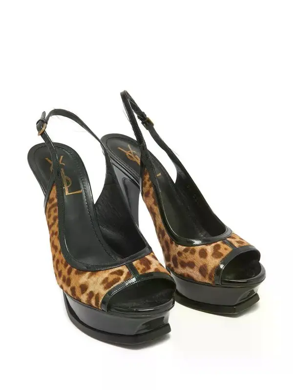 Saint Laurent 110mm Leopard-print Heeled Pumps