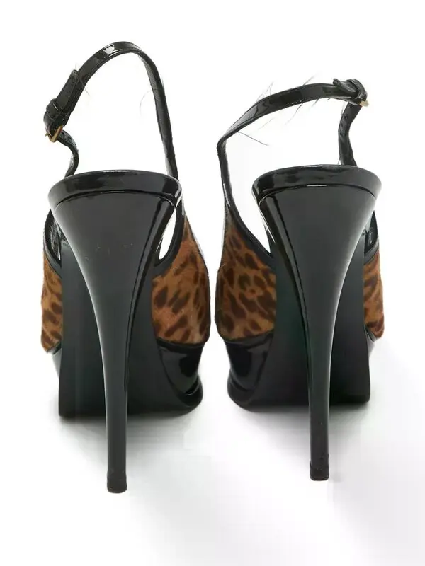 Saint Laurent 110mm Leopard-print Heeled Pumps