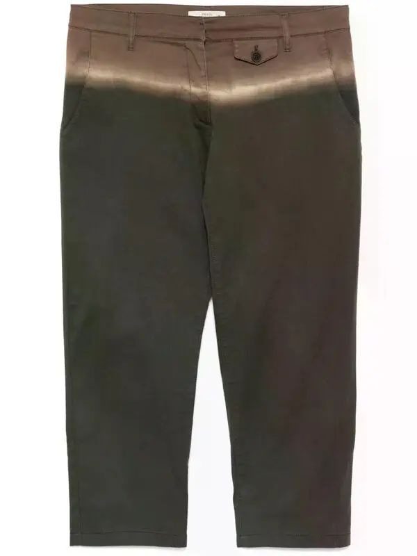 Prada Ombré Cropped Trousers