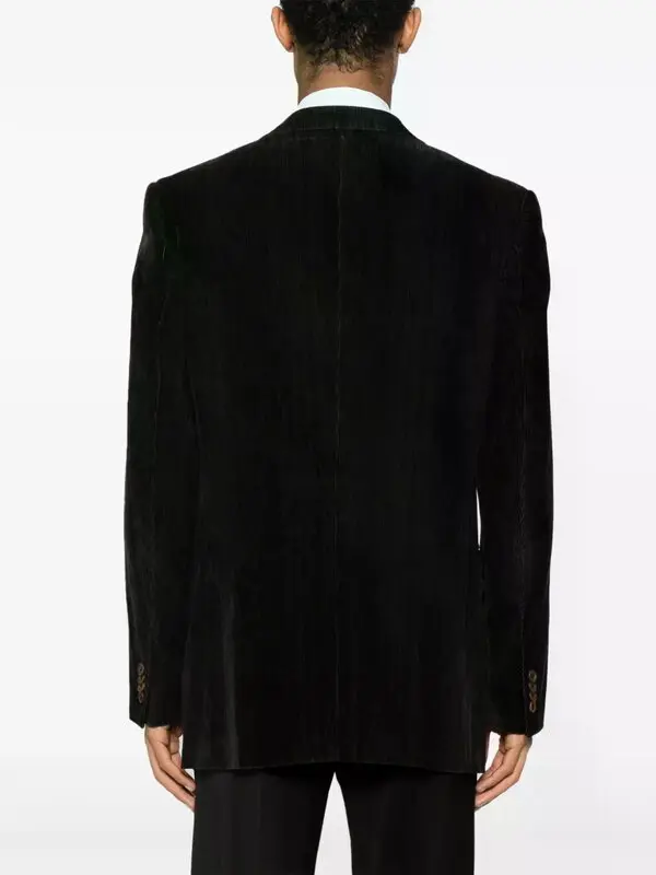 Dolce & Gabbana 2000s Notched Lapels Plush-effect Blazer