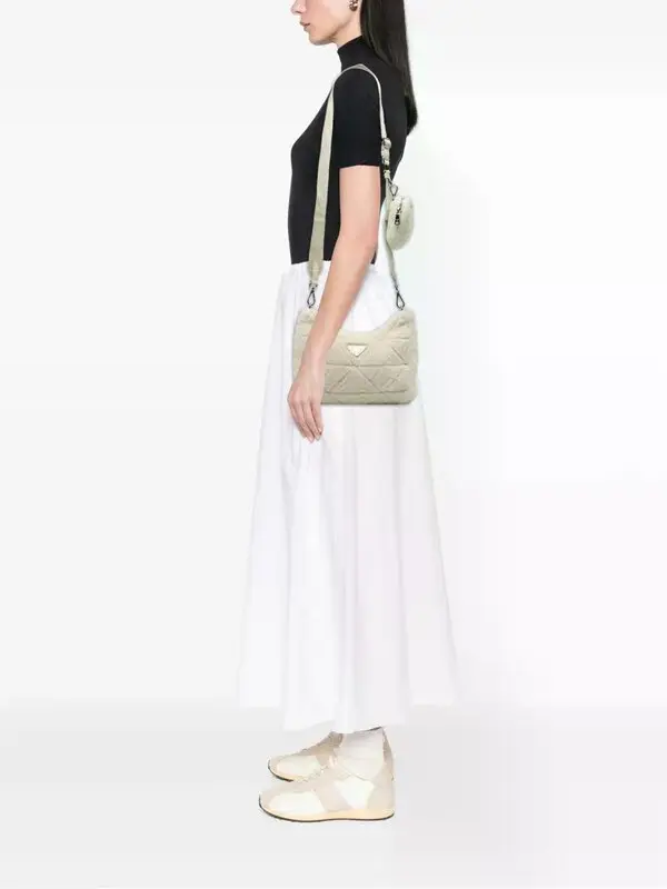 Prada Quilted Shearling Crossbody Bag