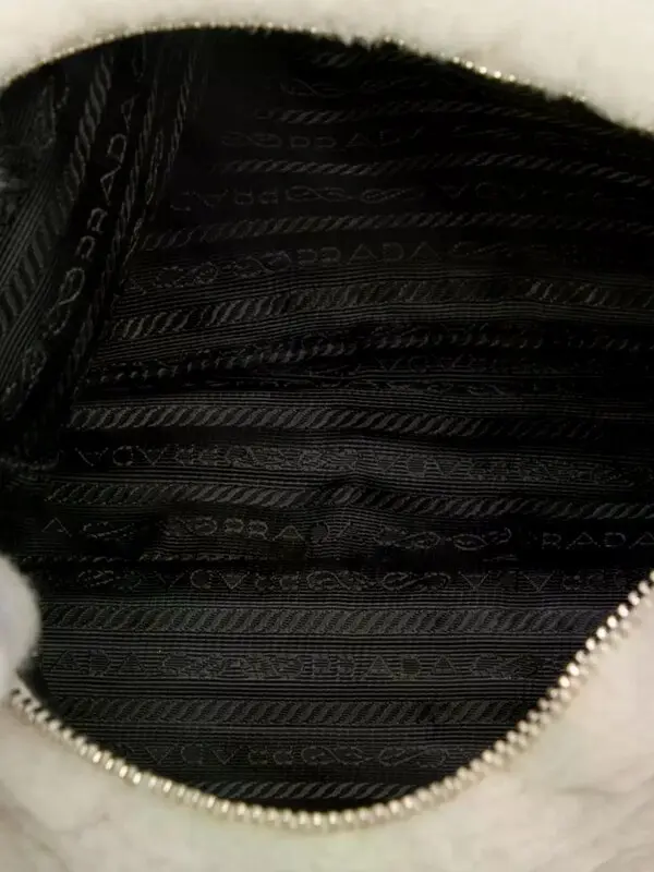 Prada Quilted Shearling Crossbody Bag