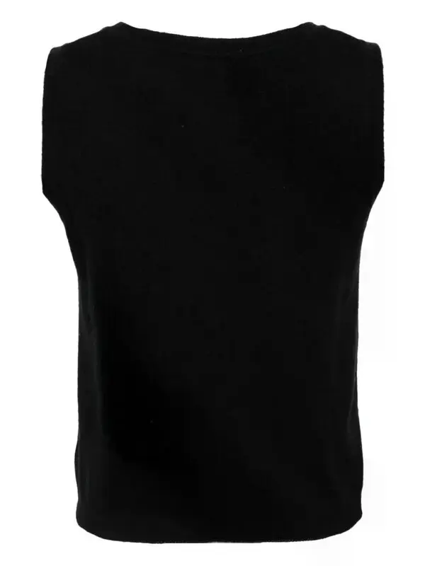 Versace 2000s Plaque-embellished Knitted Vest