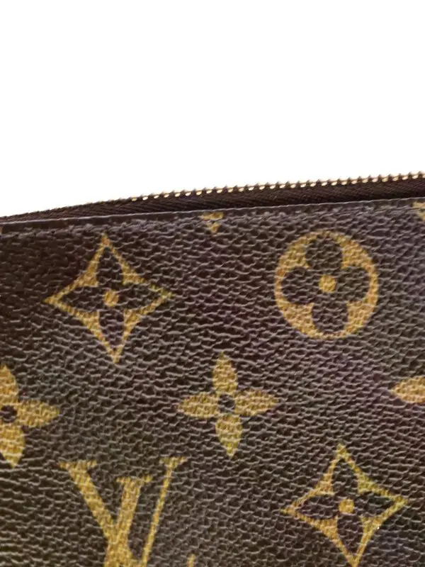 LOUIS VUITTON Pochette Accessoires Monogram Canvas Mini Clutch - Brown