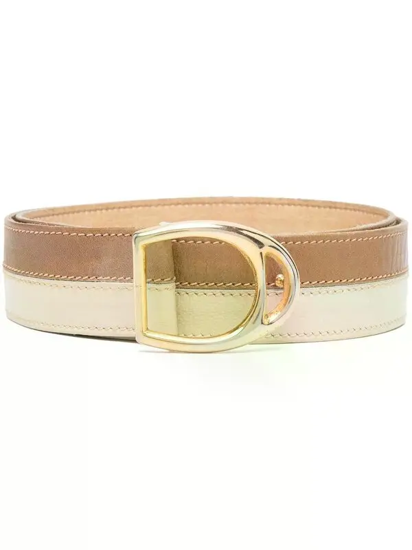 Gucci 1970s Patchwork Leather Belt - Neutrals