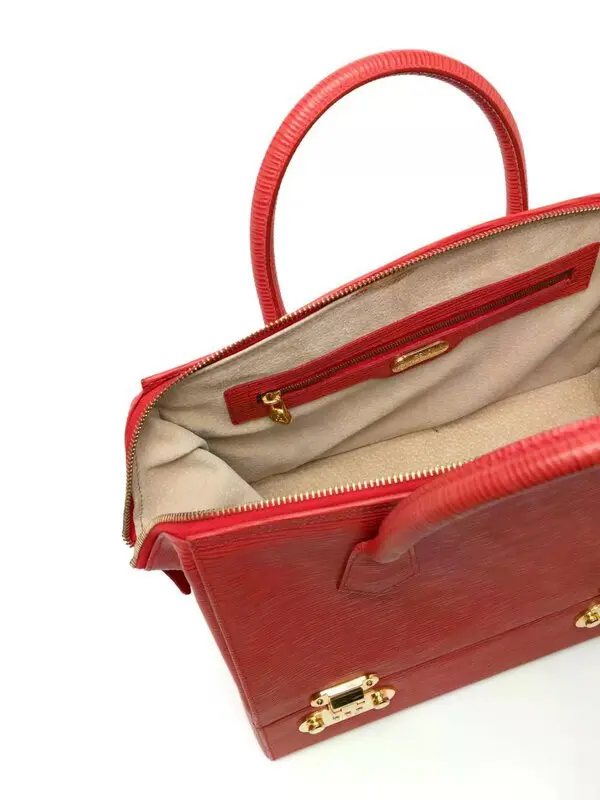 Fendi 90's Epi Leather Top Handle Crossbody Vanity Train Case
