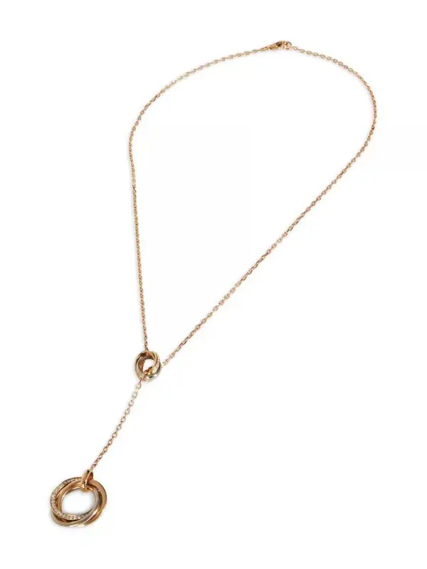 CARTIER 18k White 3-tone Trinity Necklace - Gold