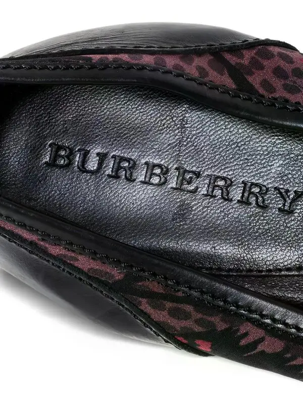 Burberry Bow-detail Pattern Ballet Flats