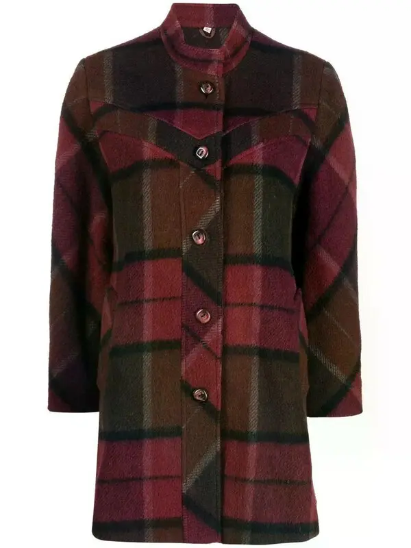 A.N.G.E.L.O. VINTAGE CULT 1970s Plaid Wool Coat