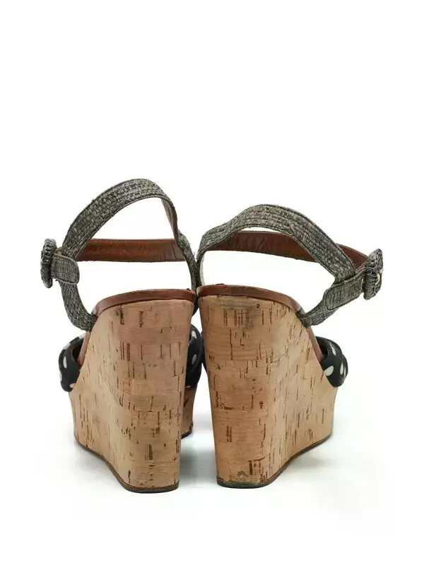 Dolce & Gabbana 110mm Polka-dot Wedge Sandals