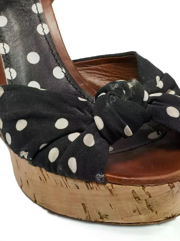 Dolce & Gabbana 110mm Polka-dot Wedge Sandals