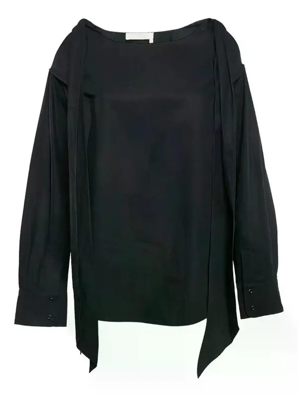 Chloé Asymmetric Tie-detail Blouse