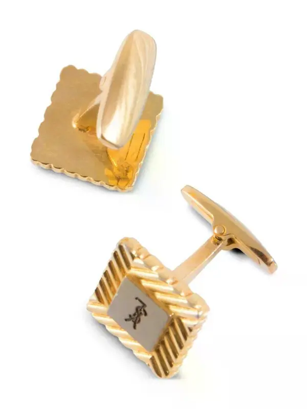 Saint Laurent 1990s Square Cufflinks