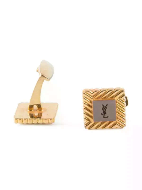 Saint Laurent 1990s Square Cufflinks