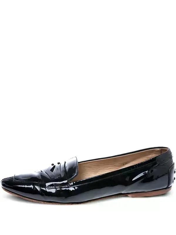 TOD'S Patent-finish Leather Loafers