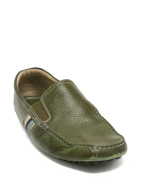 TOD'S Pebbled Slip-on Loafers