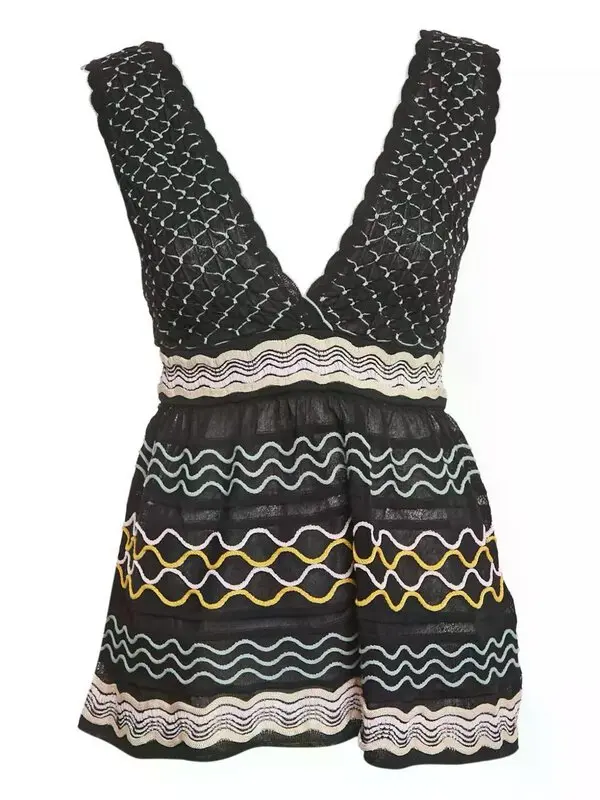 Missoni Wave-pattern V-neck Top
