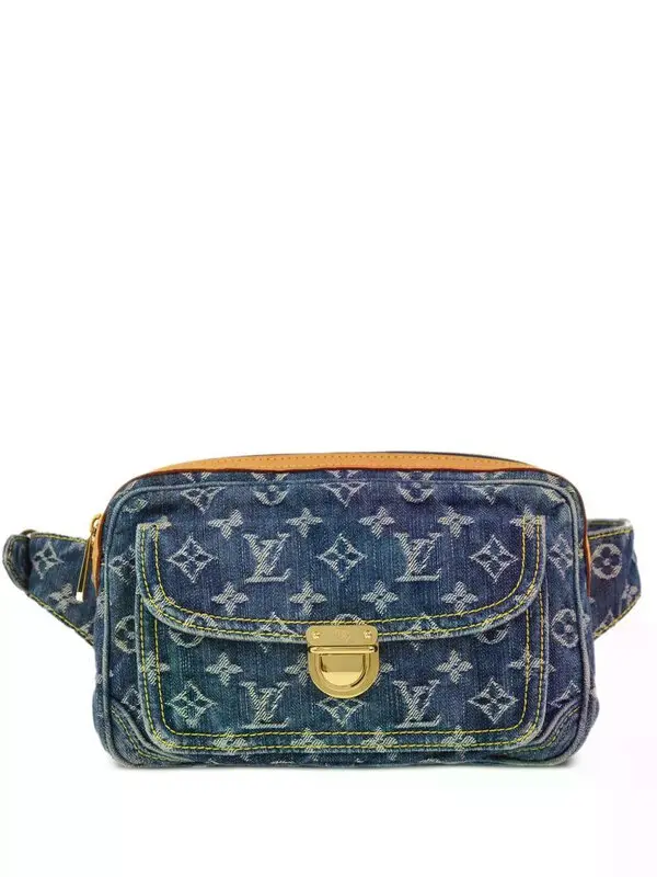 LOUIS VUITTON 2007 Monogram Denim Belt Bag