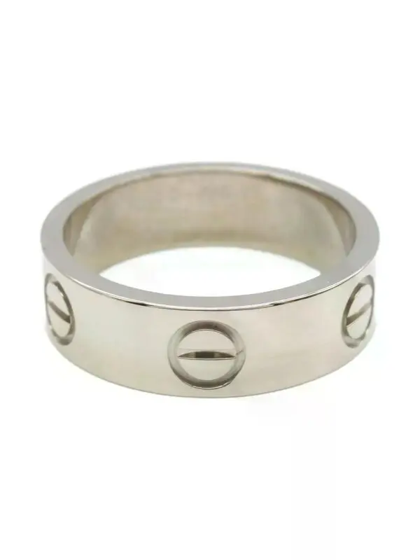 CARTIER 2010s 18k White Gold Love Ring - Silver