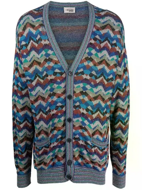 Missoni 1990s Zigzag Knit Cardigan