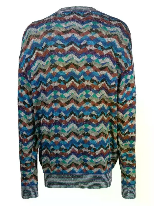 Missoni 1990s Zigzag Knit Cardigan