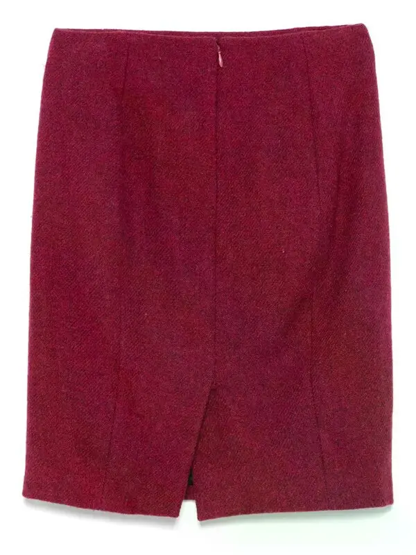 John Galliano 1990s Wool Skirt