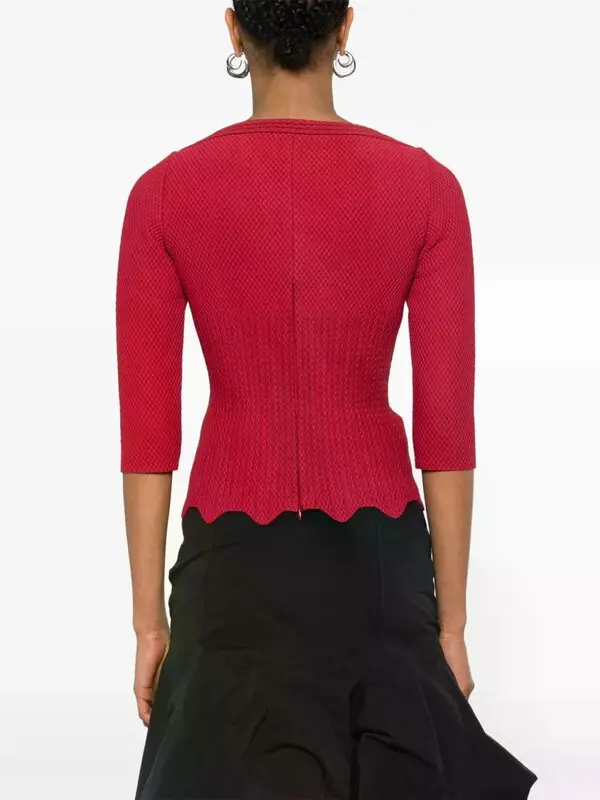Alaïa 2000s Peplum Top