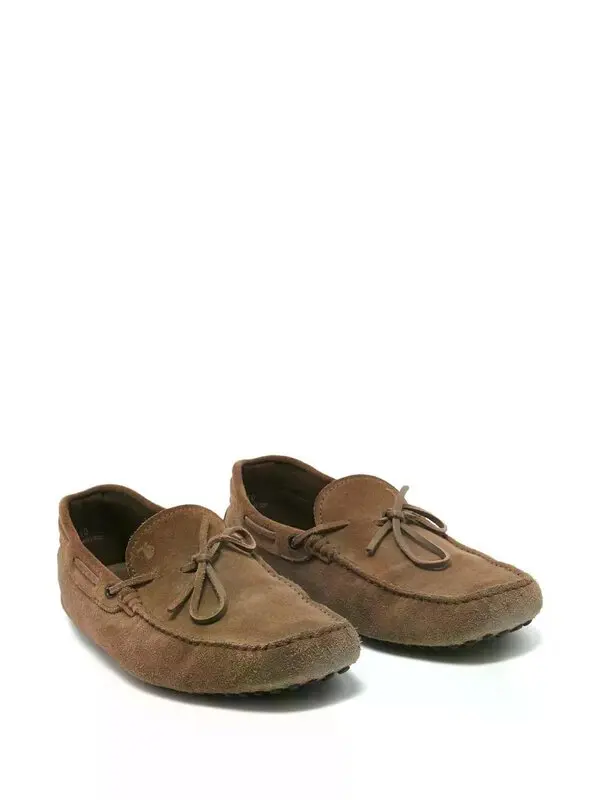 TOD'S Gommino Suede Loafers - Brown