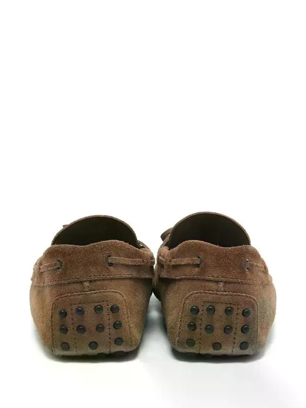 TOD'S Gommino Suede Loafers - Brown