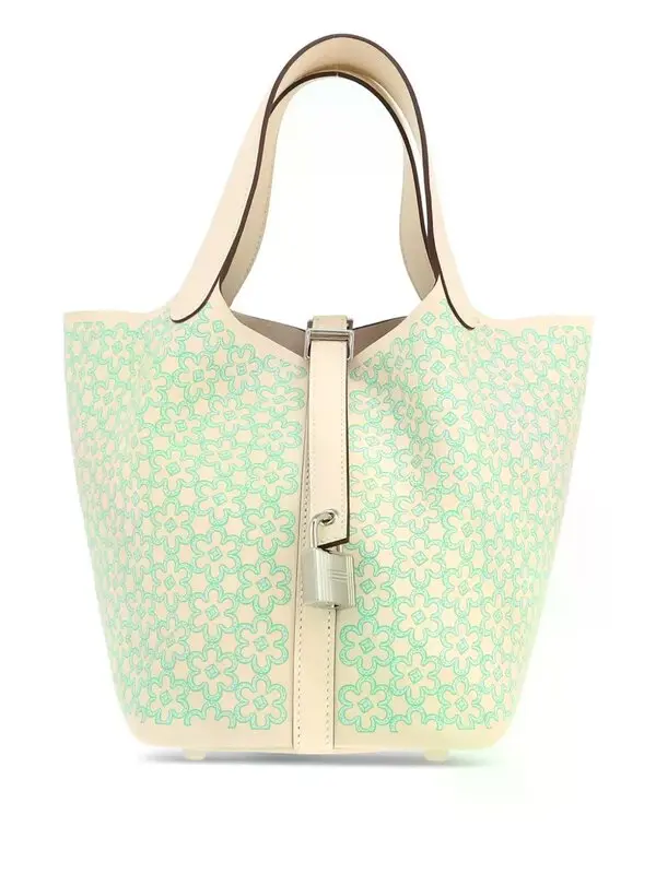 Hermès 2022 Mini Picotin Lock Tote - Green