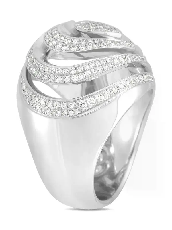 Chopard 18kt White Gold Diamond Heart Ring