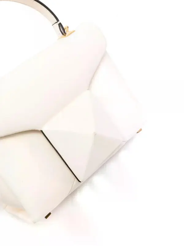 Valentino Garavani Rockstud Leather Tote Bag - Neutrals