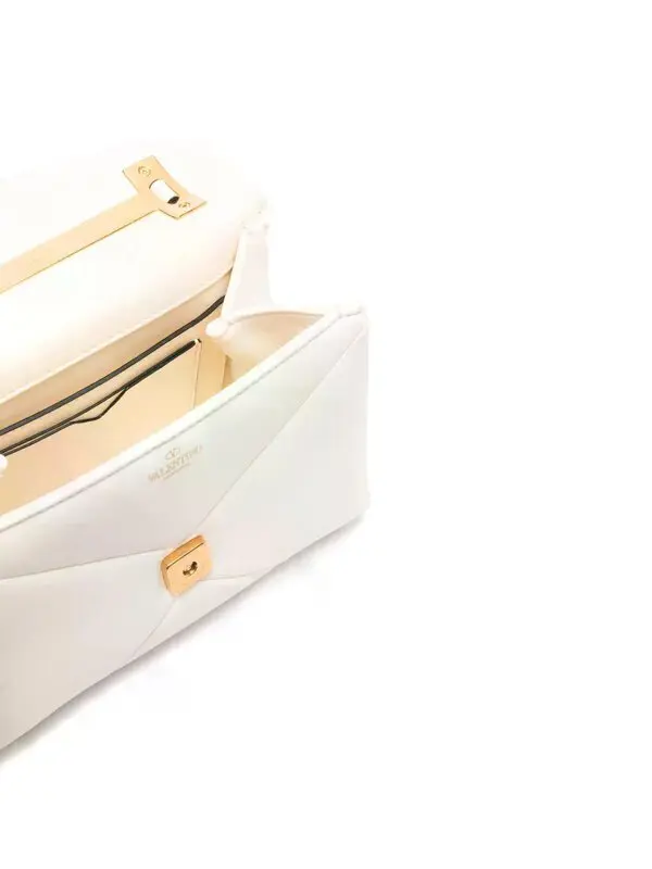 Valentino Garavani Rockstud Leather Tote Bag - Neutrals