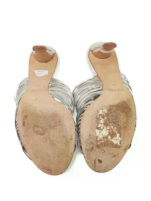 GIUSEPPE ZANOTTI Woven Leather Mules