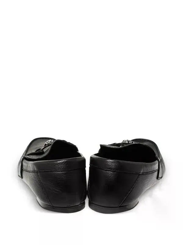Versace Medusa Leather Loafers - Black