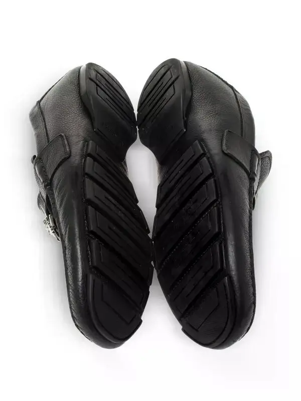 Versace Medusa Leather Loafers - Black