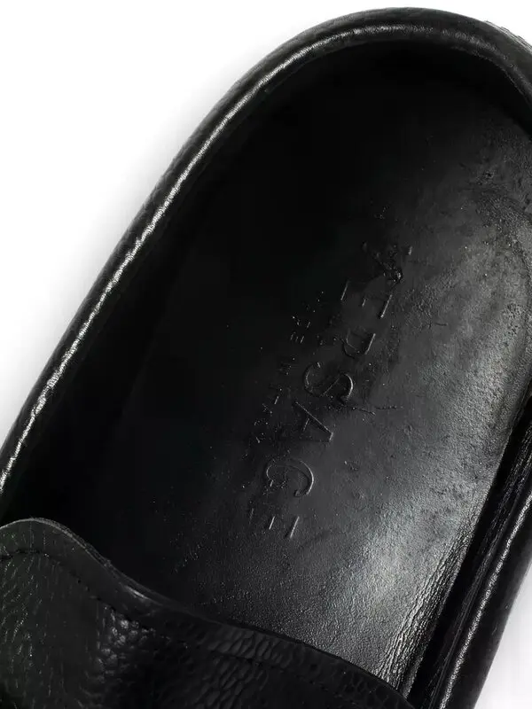 Versace Medusa Leather Loafers - Black