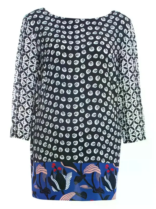 Escada Floral-print Silk Blouse