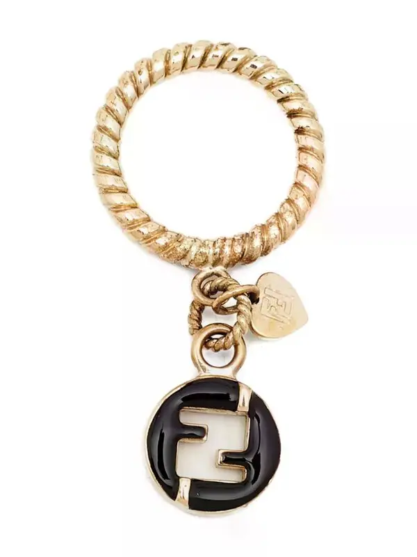 Fendi Twisted Band Charm Ring