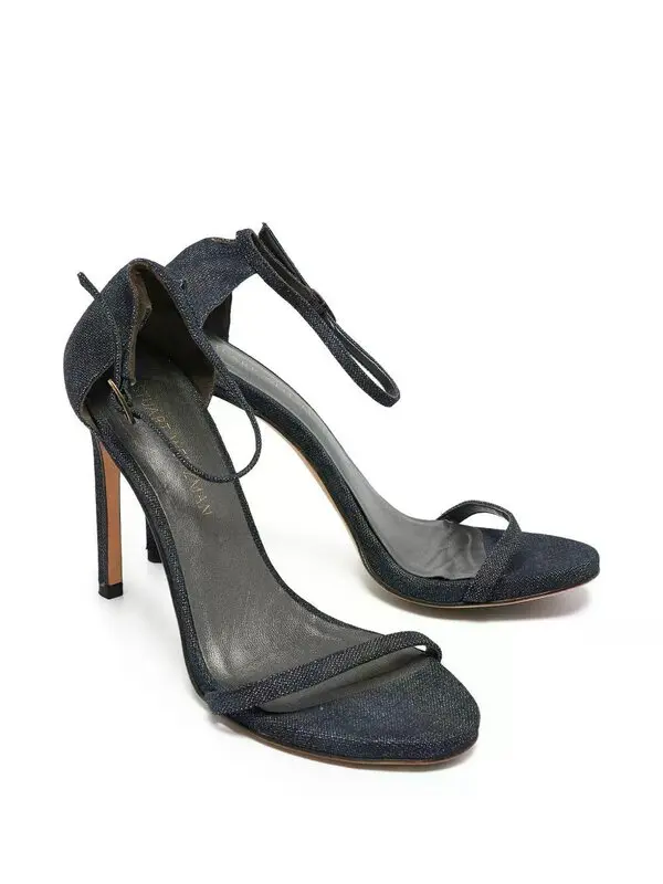 STUART WEITZMAN Denim Stiletto Sandals