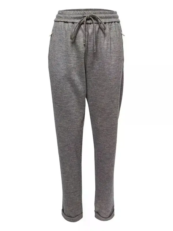 Carolina Herrera Vintage Drawstring Cuffed Trousers