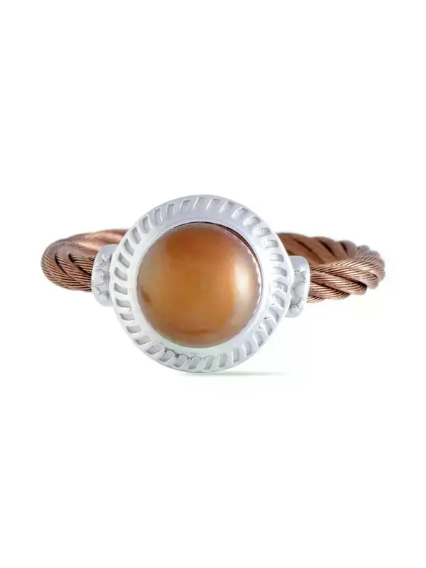 CHARRIOL Stone-embellished Stainless Steel Ring