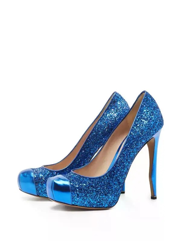 NICHOLAS KIRKWOOD 120mm Glitter-embellished Platform Pumps