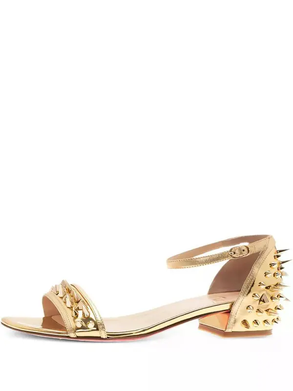 CHRISTIAN LOUBOUTIN 2024 Druide Spiked Sandals - Gold