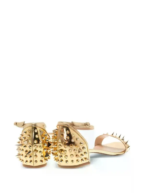 CHRISTIAN LOUBOUTIN 2024 Druide Spiked Sandals - Gold